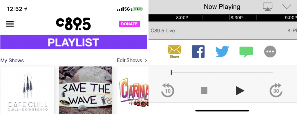 The C89.5 Mobile App – C89.5